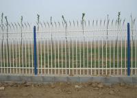 China 1.7m Steel Wrought Iron Fence Galvanized Tube Decorative Picket Fence Panel for sale