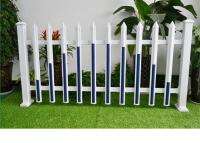 China White Metal Picket Fence Powder coating PVC Vinyl Picket Fence for sale