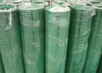 China 15m Galvanized Welded Wire Mesh Rolls PVC Coated Green Color 1/2'' green wire fencing roll for sale