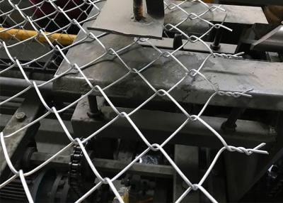 China 55mm Diamond Mesh Razor Wire Fencing Hot Dipped Galvanized Steel Chain Fence for sale