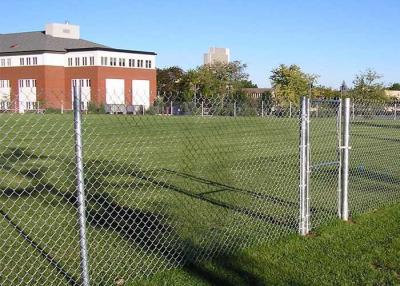 China 6 Foot Metal Chain Link Fence 9 Gauge Diamond Mesh Fence Border for sale