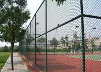 China 55mm Diamond Mesh Razor Wire Fencing Hot Dipped Galvanized Steel Chain Fence for sale