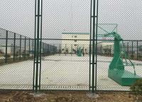 China 50mm Metal Chain Link Fence PVC Coated 3.5mm Steel Diamond Mesh for sale