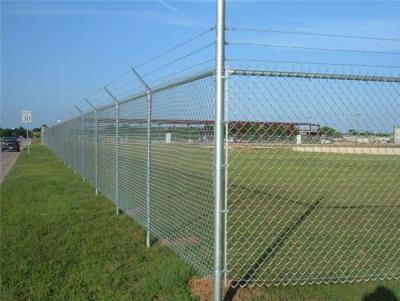 China Decorative Metal Border Fence Garden Border 8 Feet High Chain Link Fence for sale