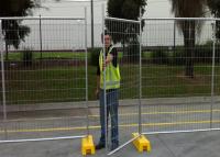 China 2mx2.4m building site security fencing panels Welded galvanized construction fencing for sale