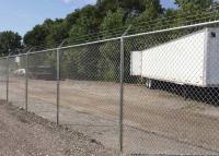 China 6feet High 50feet Long Chain Metal Fence Galvanized Round Tube for sale