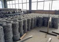 China 1*10m Galvanized Frame 2.5mm Cyclone Mesh Fencing With Barbed Wire for sale