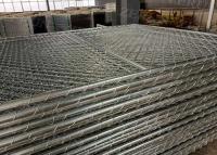 China 1*10m Galvanized Frame 2.5mm Cyclone Mesh Fencing With Barbed Wire for sale
