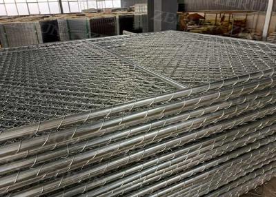 China 1*10m Galvanized Frame 2.5mm Cyclone Mesh Fencing With Barbed Wire for sale