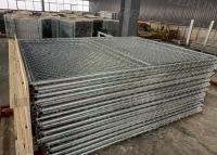 China 6feet High 50feet Long Chain Metal Fence Galvanized Round Tube for sale