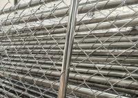 China 0.8m Height 3.5mm Galvanized Diamond Chain Link Fence for sale