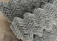 China 0.8m Height 3.5mm Galvanized Diamond Chain Link Fence for sale