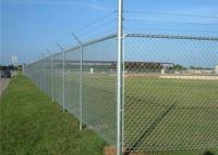 China 55x55mm Diamond Mesh 6ft Metal Chain Link Fence for sale