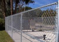 China 55x55mm Diamond Mesh 6ft Metal Chain Link Fence for sale