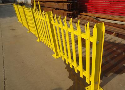 China Q195 W Profile Wrought Iron 2.3mm Metal Palisade Fencing Gate for sale