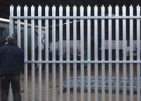 China 2.1m High Metal Palisade Fencing Galvanized And Powder Coated for sale