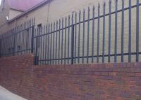 China 2.5m Decorative Steel Pvc Coated Garden Metal Palisade Fence for sale
