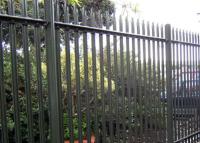 China 2.1m High Metal Palisade Fencing Galvanized And Powder Coated for sale