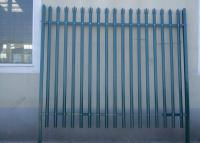 China 2.1m High Metal Palisade Fencing Galvanized And Powder Coated for sale