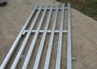 China 2.75m Steel W Pale Straight Head Metal Palisade Fencing Hot Dip Galvanized for sale