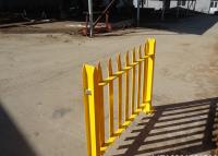 China 2.1m High Decorative Pvc Coated Steel Palisade Fence With D / W Type Pale for sale