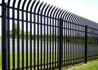 China 1.8m Height W Pale Black Coating Steel Palisade Fencing for sale