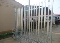 China Euro Style Decorative W D Pale Hot Dipped Galvanised Steel Palisade Fencing for sale
