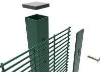 China 2.8m Black And Green Powder Coated Anti Climb 358 Security Fencing for sale