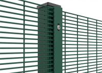 China 2.8m Black And Green Powder Coated Anti Climb 358 Security Fencing for sale