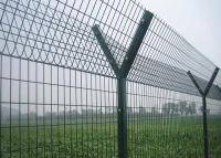 China 4mm Y Post 358 Airport Security Fence With Razor Barbed Wire for sale