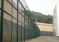 China 5mm Galvanized Wire And Round Post 1030mm Airport Security Fence for sale