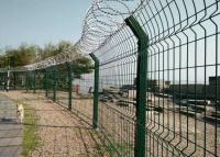China 3m Height PVC Coated Galvanized Y Post Welded Wire Mesh Airport Security Fence for sale