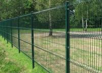China Foldable Garden Pvc Green Coated 6MM 3D Fence Panel for sale