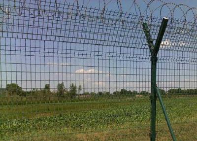 China 1.8m Height Powder Coated Dark Green 358 Mesh Fencing Anti Climb for sale