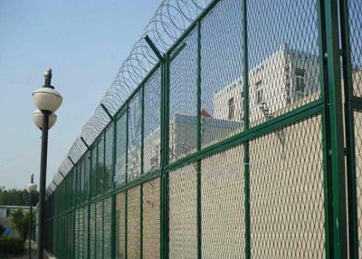 China BV Certified Prison Airport Railway 3200mm Metal Border Fencing for sale