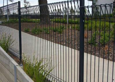 China 8 Foot Rectangular Hole 4-5mm Diameter Roll Top Mesh Fencing for sale