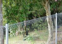 China Outdoor Welded Metal Garden 2.2m Roll Top Fencing For Highway Construction Site for sale