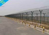 China 4mm Mesh Size 50*200mm 1m Wire Border Fencing Galvanized PVC Coated for sale