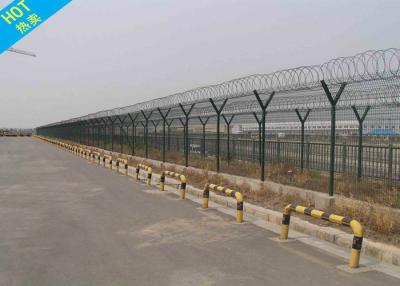 China 4mm Mesh Size 50*200mm 1m Wire Border Fencing Galvanized PVC Coated for sale