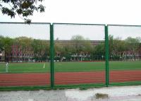 China 2.4m Height Green 60x60mm Metal Border Fence Plain Pvc Coated Chain Link for sale