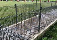 China BRC Wire Mesh Green PVC Coated 2400X1800mm Roll Top Fence for sale