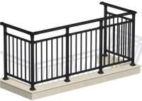 China Powder Coated Black Ornamental 8ft Tubular Steel Fence for sale