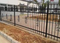 China Welded Spear Top Wrought Iron Ornamental Steel Picket Fencing 2m Tall for sale