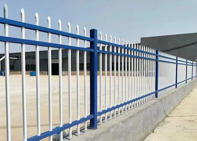 China Welded Spear Top Wrought Iron Ornamental Steel Picket Fencing 2m Tall for sale