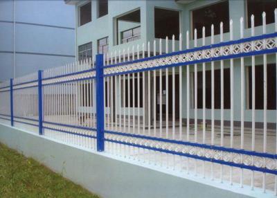 China Steel 1.8m High 2.5m Wide Powder Coated Picket Fence Welded for sale