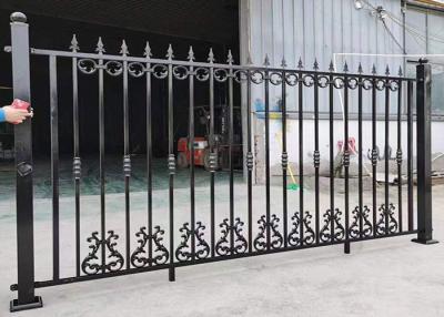 China Garden Metal 1.2x3.0m Wrought Iron Picket Fence for sale