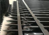 China 2.4m X 2m Ornamental Picket Fence Powder Coated Top Spear for sale