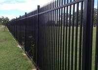 China 2.4m X 2m Ornamental Picket Fence Powder Coated Top Spear for sale