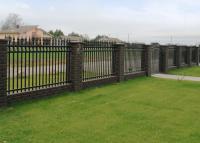 China 2.1m High Spear Top Powder Coated Picket Fence for sale