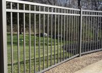 China 8ftx8ft Steel Picket Fence Tubular Galvanized Lightweight Security for sale